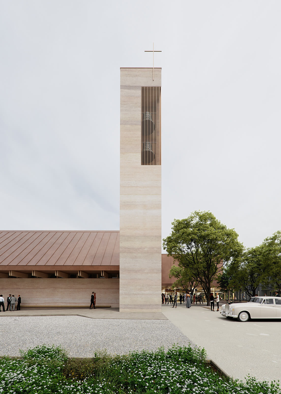 1st Prize - Klepp Town Hall, Culture House and Church